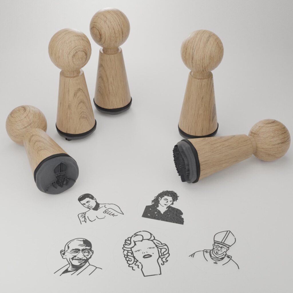 Berühme Persönlichkeiten Stempelset - 13gramm.com